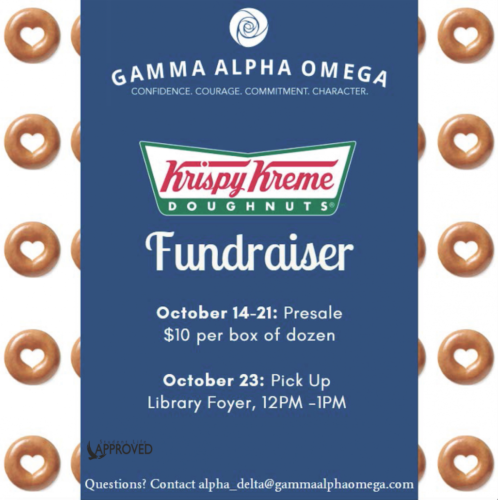 Gamma Alpha Omega Krispy Kreme Doughnuts Fundraiser | Heritage University