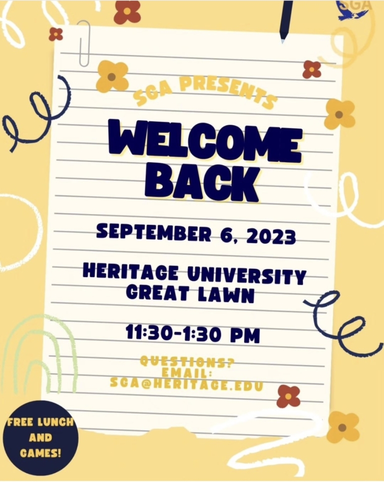 SGA Welcome Back | Heritage University