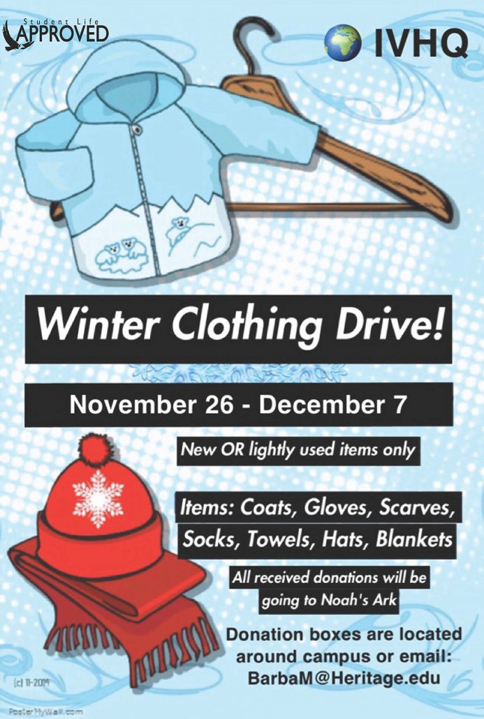 Winter Clothing Drive | Heritage University